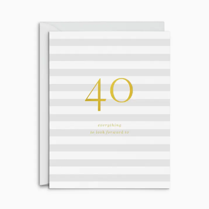 40 Milestone Birthday Greeting Card – Bradley's Gift and Home