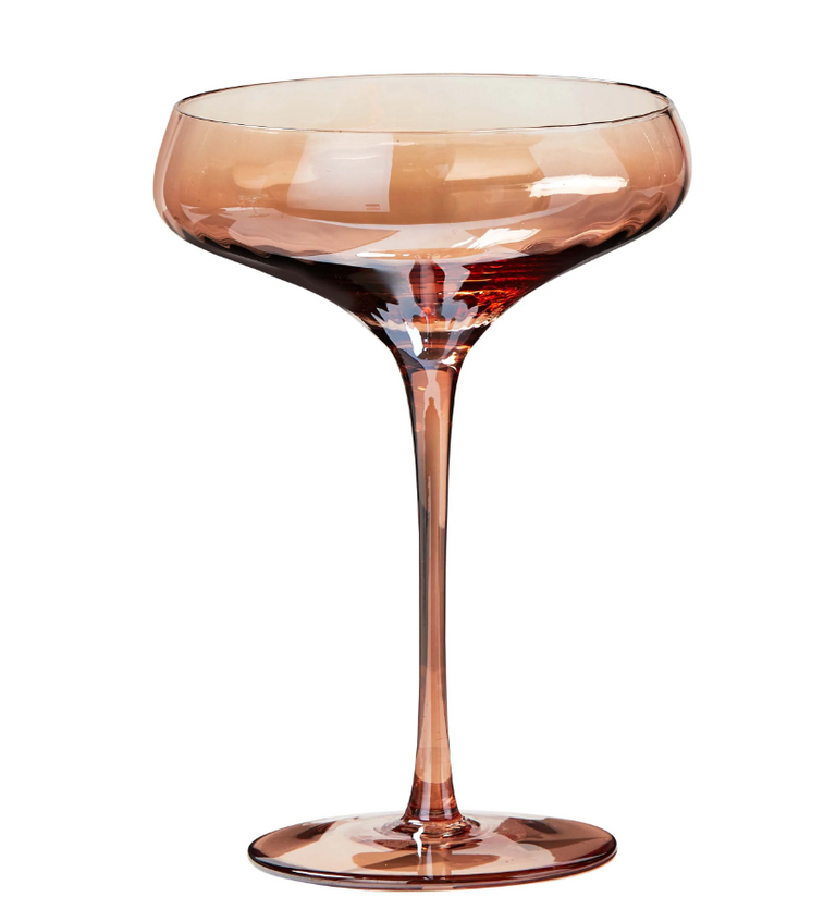 Chelsea Optic Coupe Glass Blush – Bradley's Gift and Home
