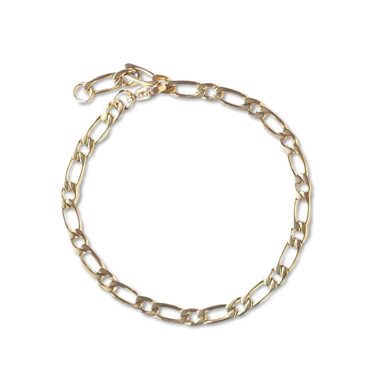 Gilded Bracelet- Figaro – Bradley's Gift and Home