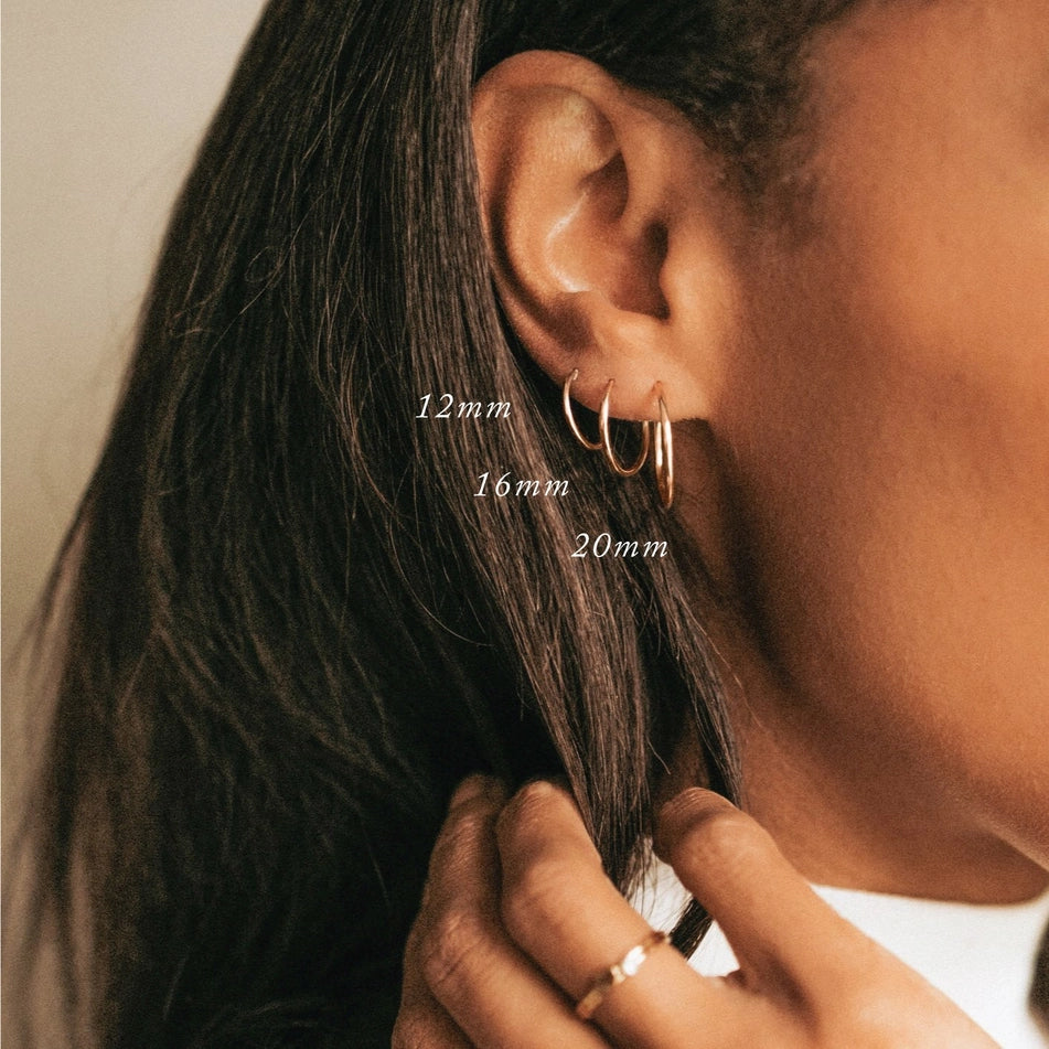 20mm Live In Hoops - Gold – Bradley's Gift and Home