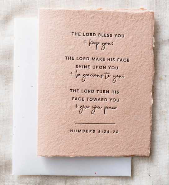 The Lord Bless You and Keep You Greeting Card – Bradley's Gift and Home