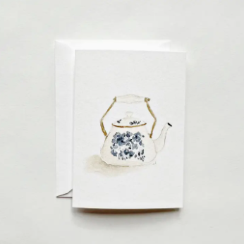 Teapot Mini Notecard - Final Sale – Bradley's Gift and Home
